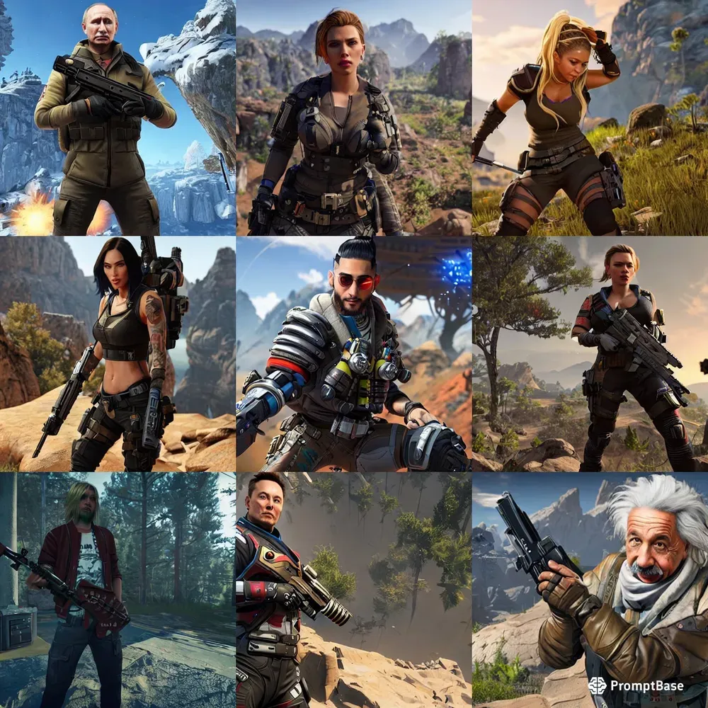 Famous People Into Apex Legends Avatars Stable Diffusion Prompt ...