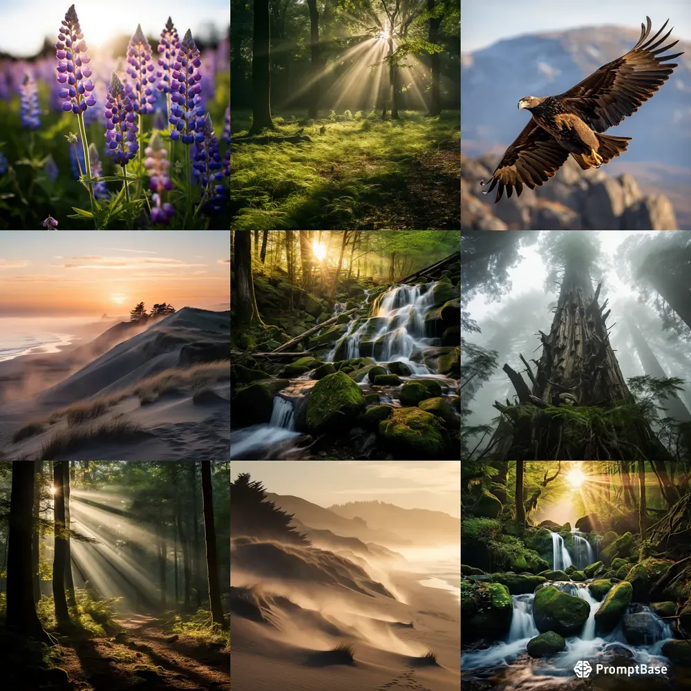 Any Stunning Professional Nature Photos Midjourney Prompt | PromptBase