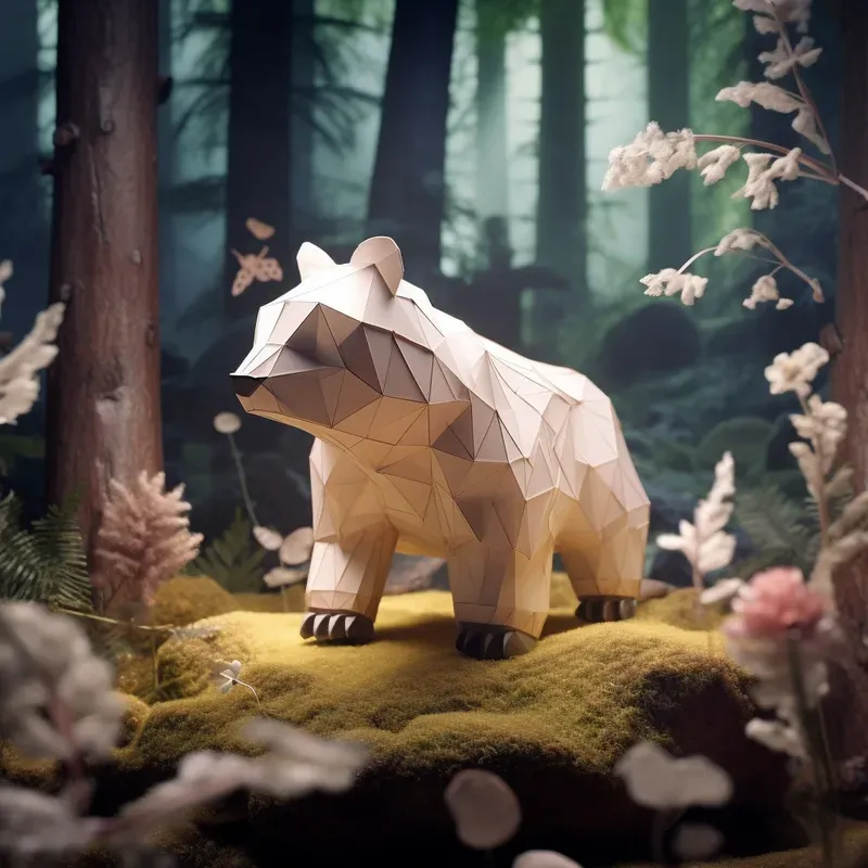 Origami Characters And Animals Midjourney Prompt | PromptBase