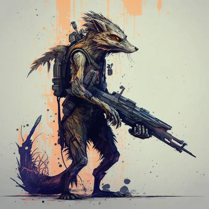 Mutant Animal Video Game Concept Art Midjourney Prompt | PromptBase