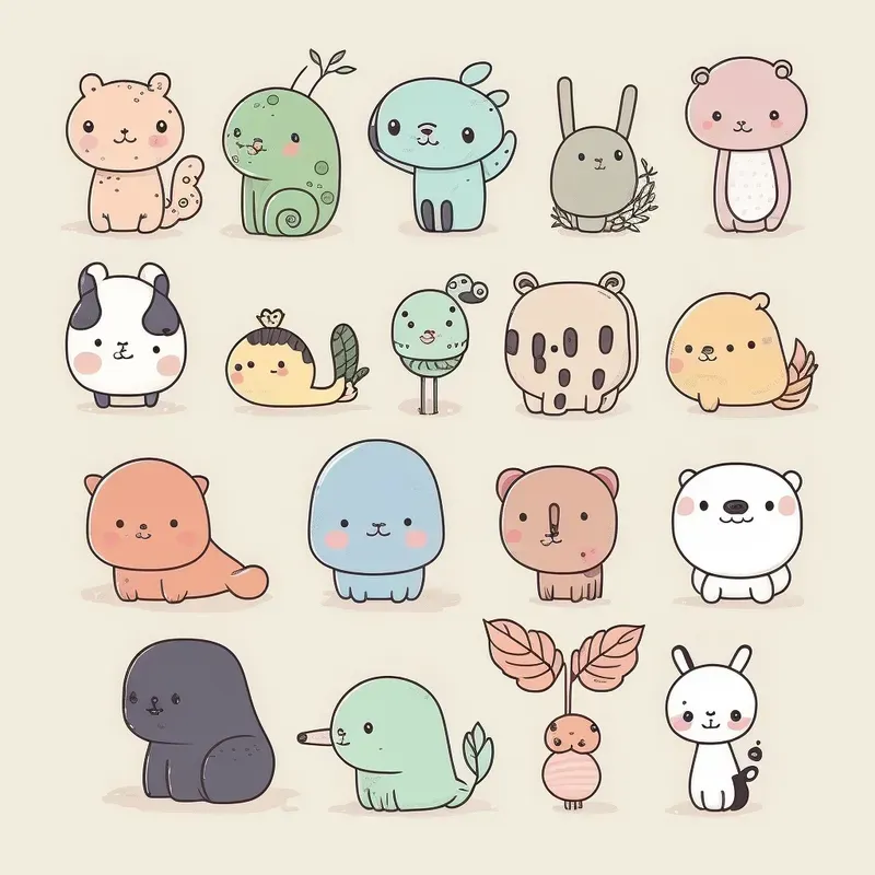 Cute Pastel Sticker Packs Midjourney Prompt | PromptBase