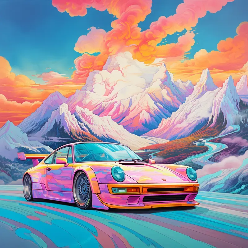 Colorful NFT Pastel Art Worlds Midjourney Prompt | PromptBase