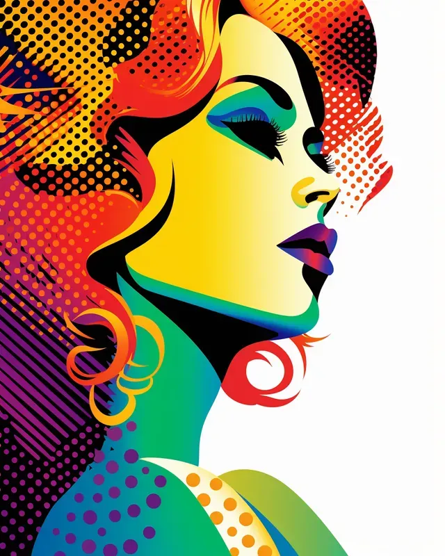 Bright Colors Pop Art Style Midjourney Prompt | PromptBase