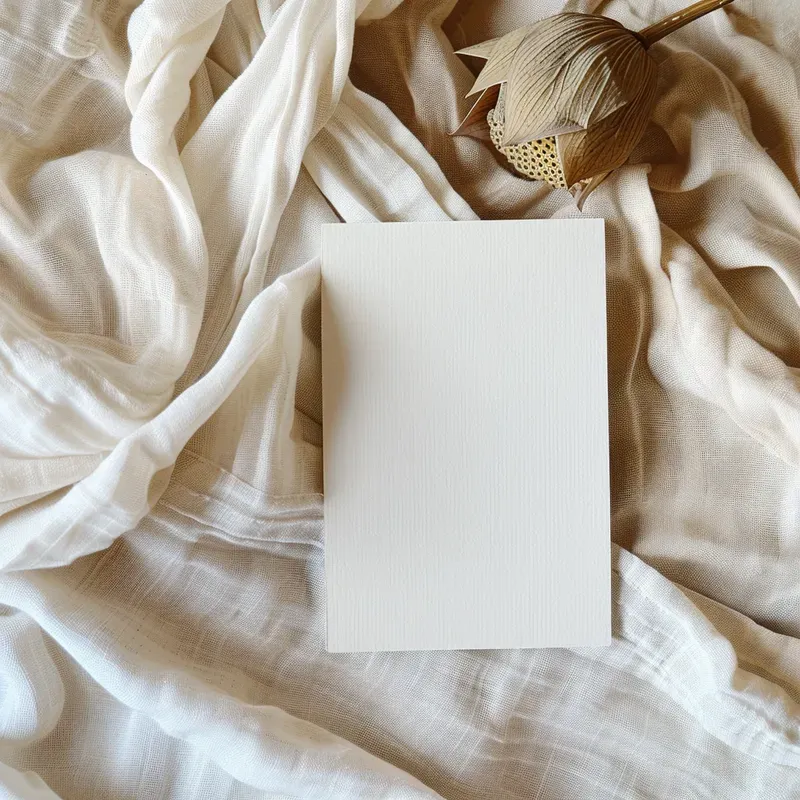Card Mockup Beige Aesthetics Midjourney Prompt | PromptBase