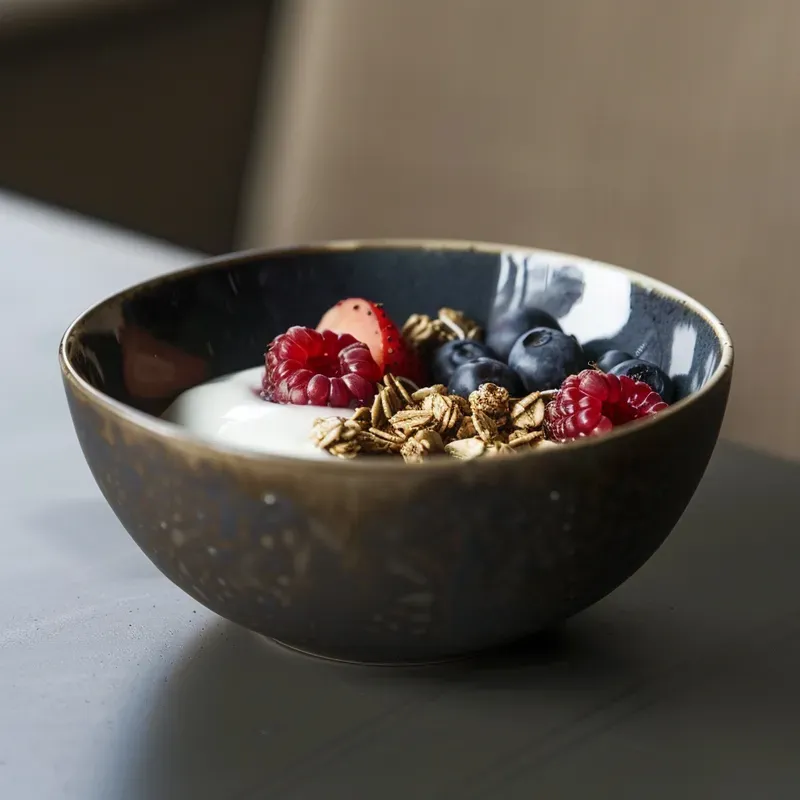 Foods On Handmade Ceramic Plates Midjourney Prompt | PromptBase