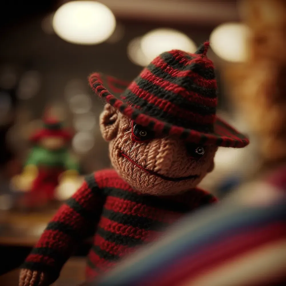 Knitted Horror Characters Midjourney Prompt | PromptBase