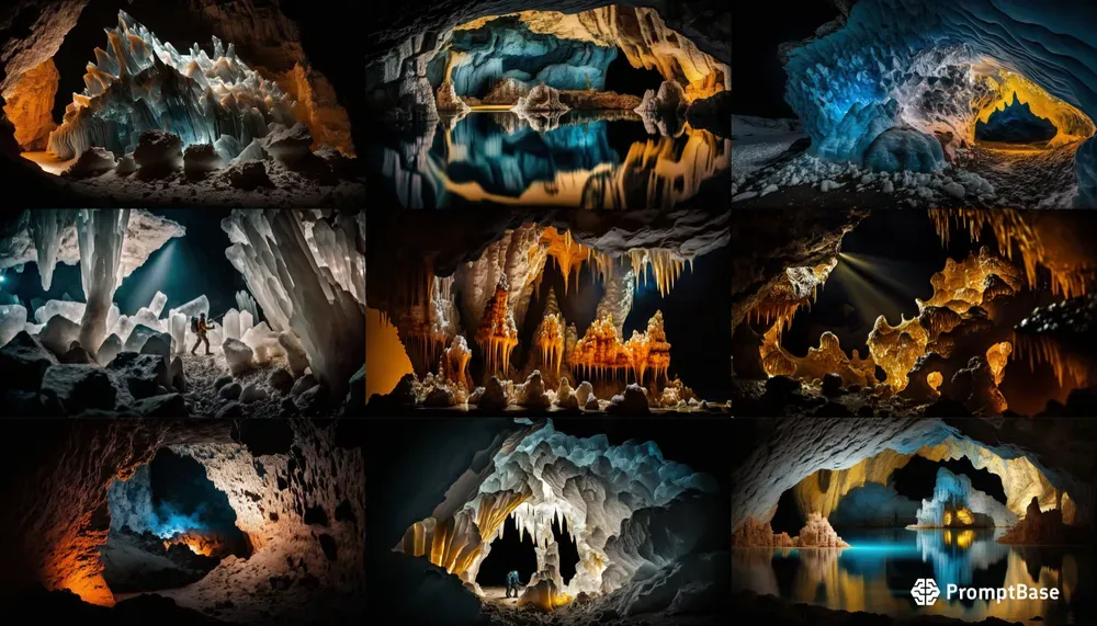 Photorealistic Cave Photos Midjourney Prompt | PromptBase