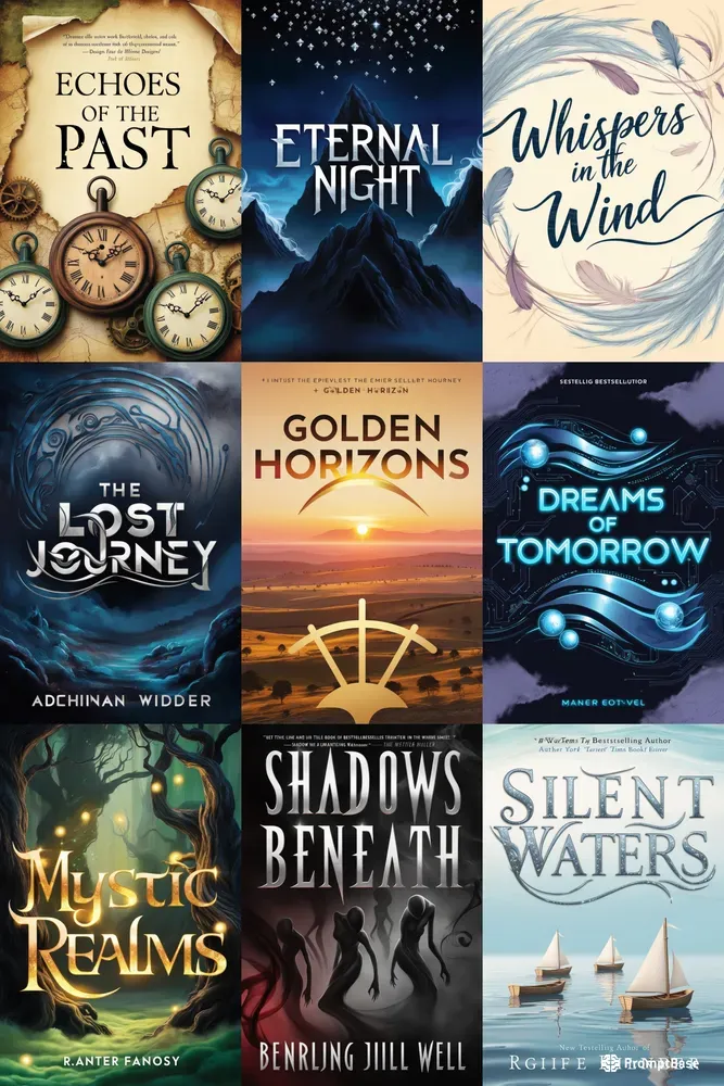 Book Cover Designs With Intriguing Titles Leonardo Ai Prompt | PromptBase