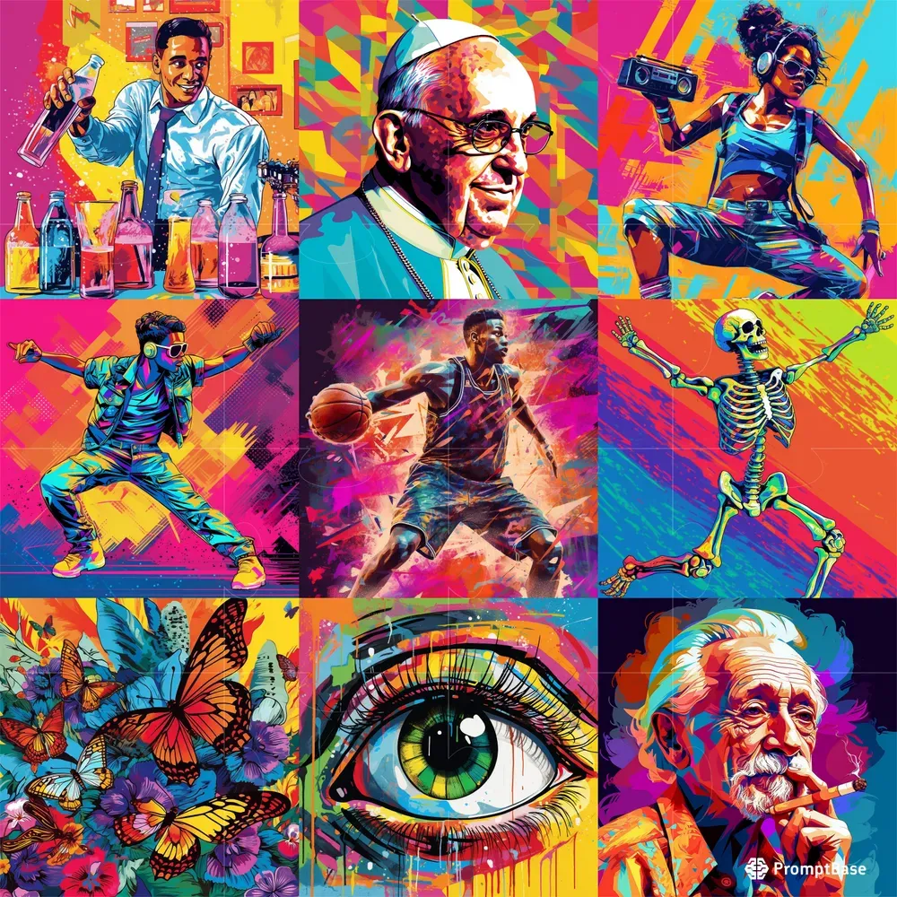 Bold Colorism Posters Midjourney Prompt | PromptBase