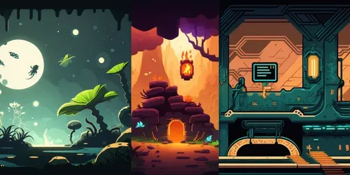2D Sprite RPG Platformer Game Uis Midjourney Prompt | PromptBase