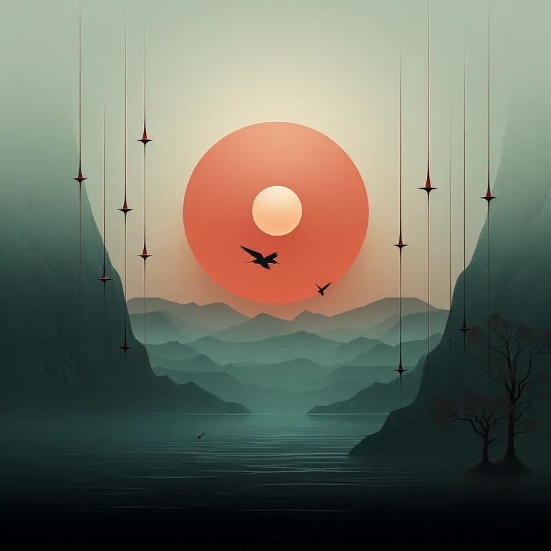 Minimal Symbolic Artworks Midjourney Prompt | PromptBase