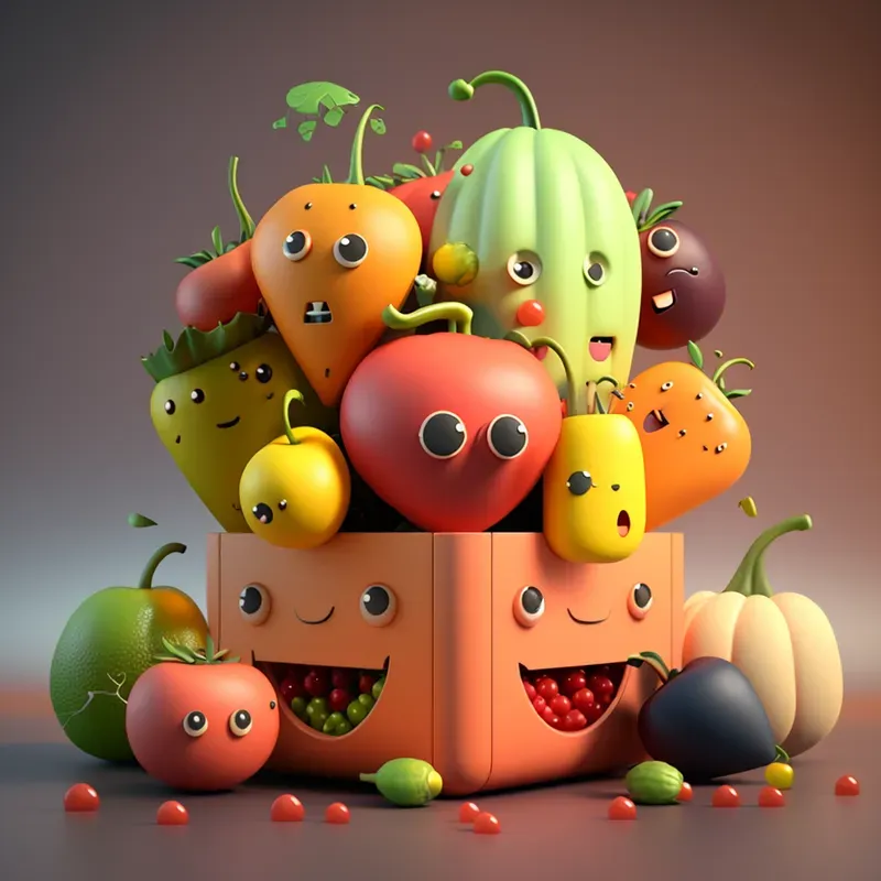 Multiple Cute 3D Groups Midjourney Prompt | PromptBase