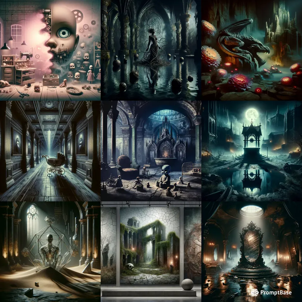 Enchant With Gothic Futurism Art DALL·E Prompt | PromptBase