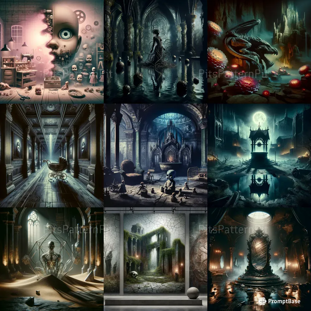 Enchant With Gothic Futurism Art DALL·E Prompt | PromptBase