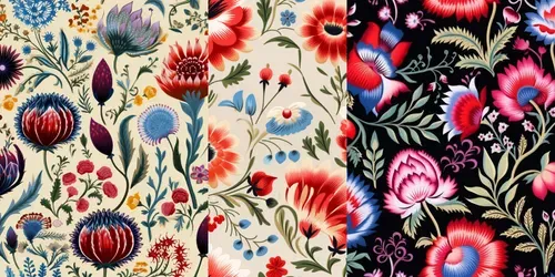 Embroidery Repeating Patterns Midjourney Prompt | PromptBase