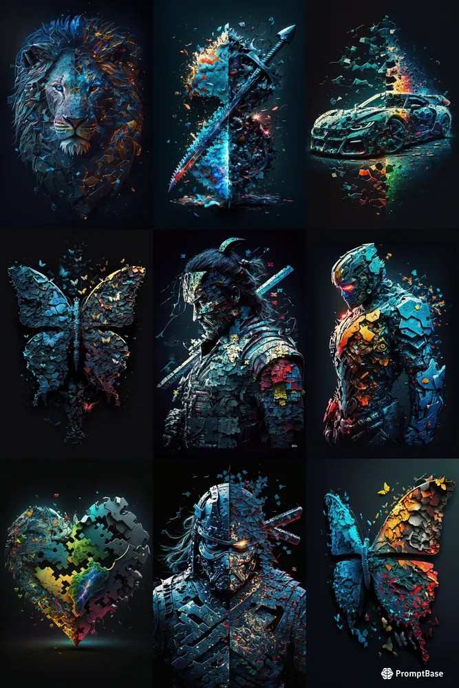 Explosive Art Designs Midjourney Prompt | PromptBase