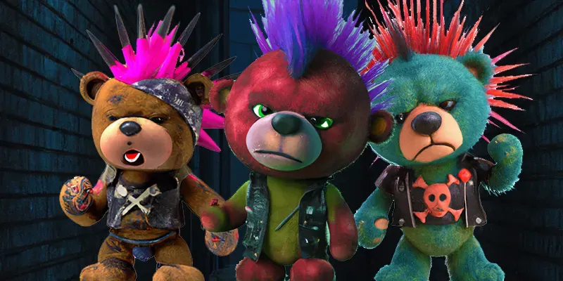 Pixar Punk Bears DALL·E Prompt | PromptBase