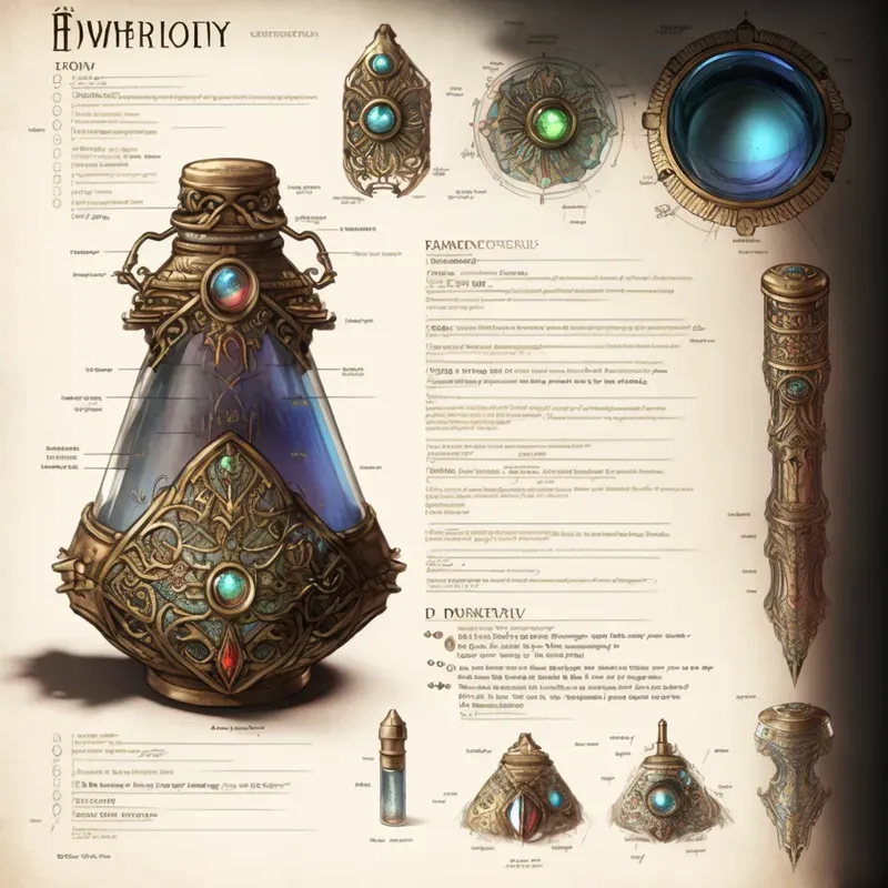 DnD Equipment Illustrations Midjourney Prompt | PromptBase