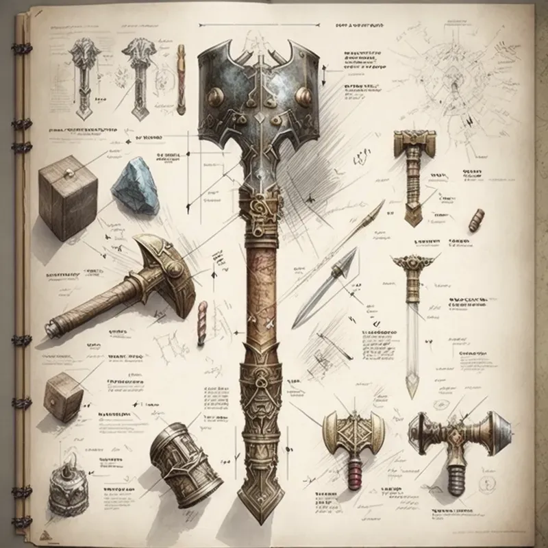 DnD Equipment Illustrations Midjourney Prompt | PromptBase