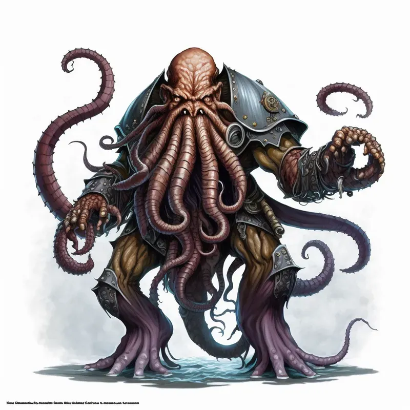 DnD Water Color Monster Art Midjourney Prompt | PromptBase