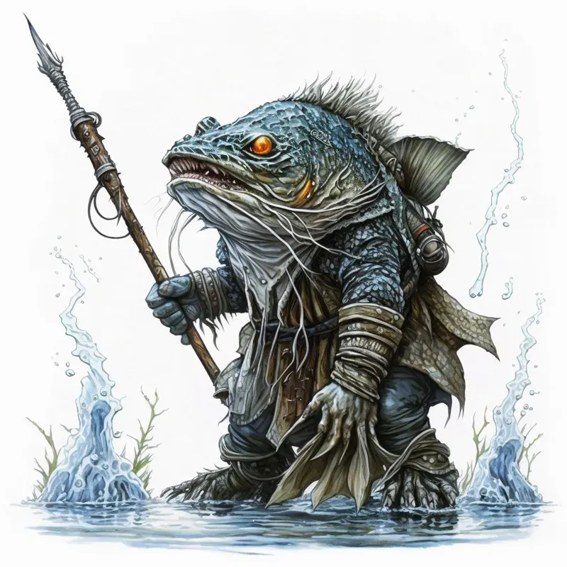 DnD Water Color Monster Art Midjourney Prompt | PromptBase