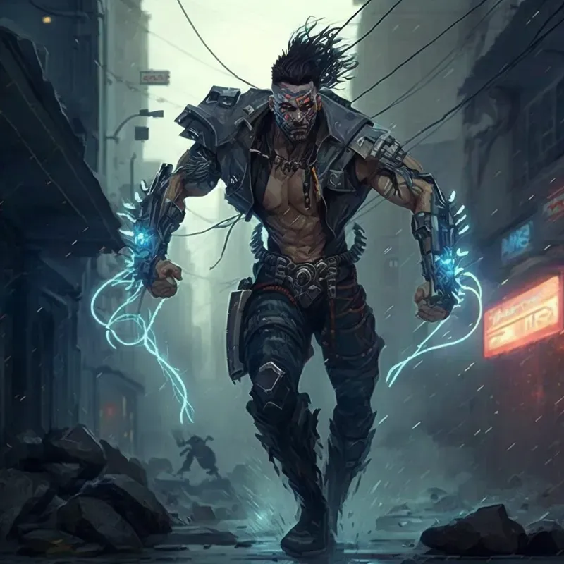 Shadowrun Character Portraits Midjourney Prompt | PromptBase