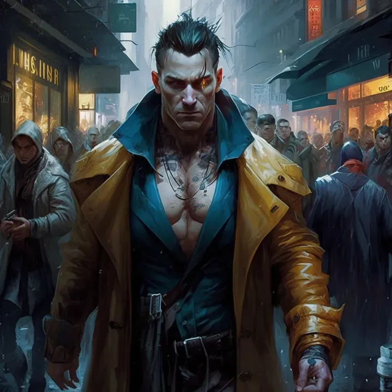 Shadowrun Character Portraits Midjourney Prompt | PromptBase