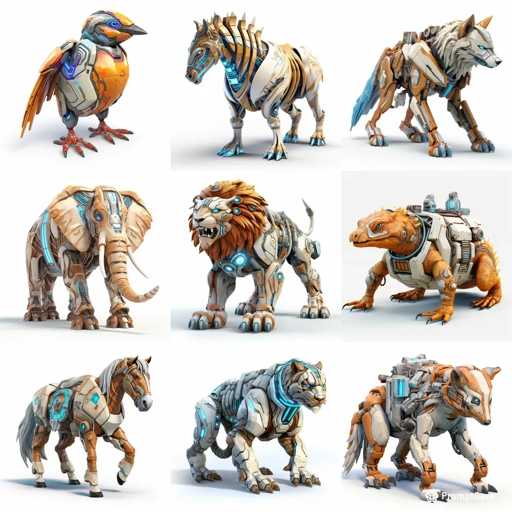 Sci-fi Armored Animals Midjourney Prompt | PromptBase