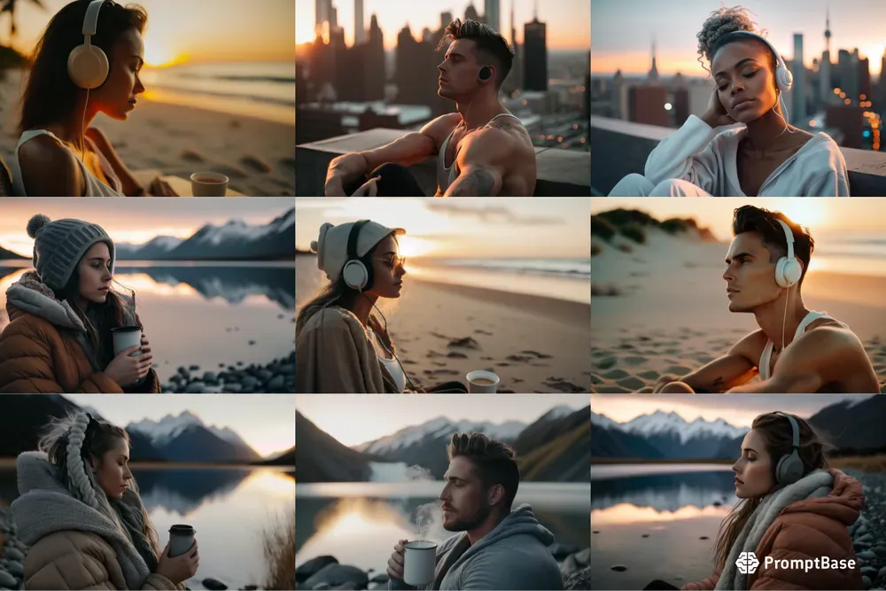 Chill Meditation Models Midjourney Prompt | PromptBase