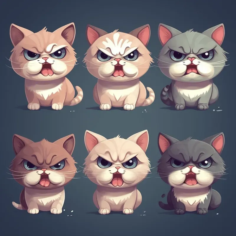 Character Expression Collection Sheets Midjourney Prompt | PromptBase