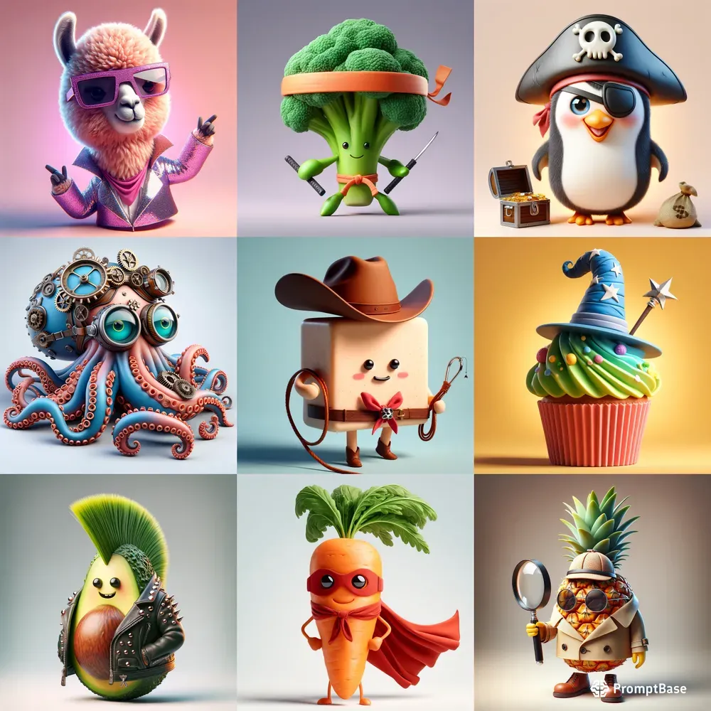 3D Realistic Comic Designs DALL·E Prompt | PromptBase