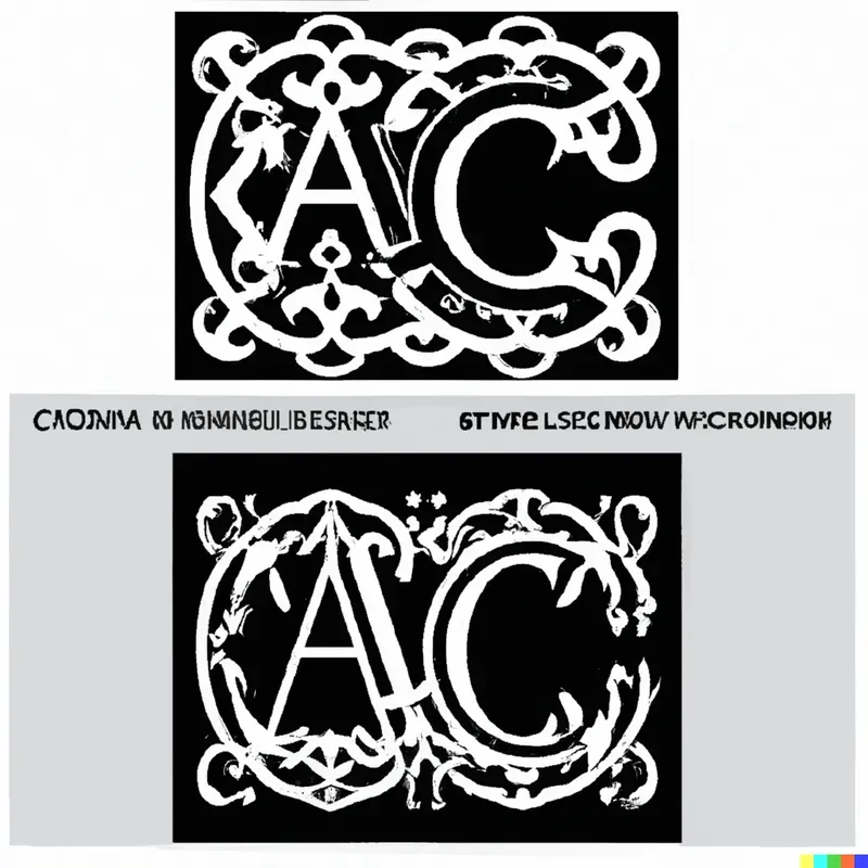 Traditional Monogram Letter Logos DALL·E Prompt | PromptBase