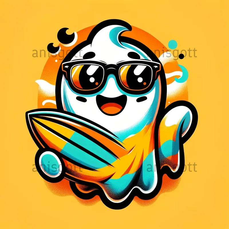 Cheerful Halloween Chibi Ghosts Cliparts DALL·E Prompt | PromptBase