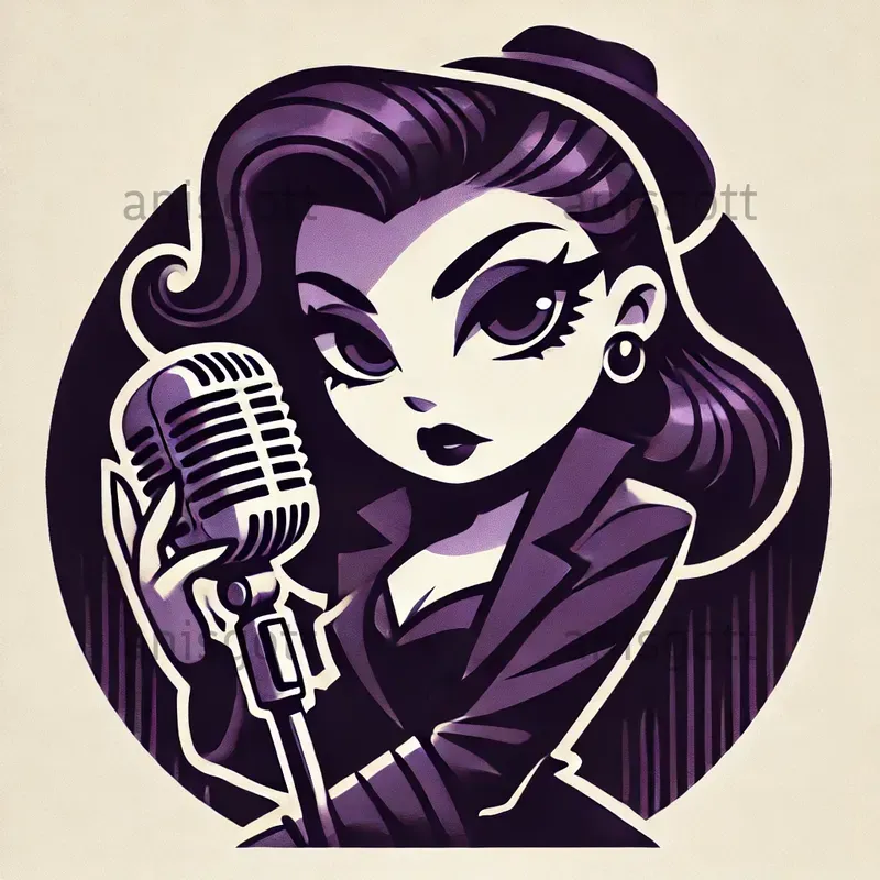 Retro Noir Cartoon Cliparts DALL·E Prompt | PromptBase