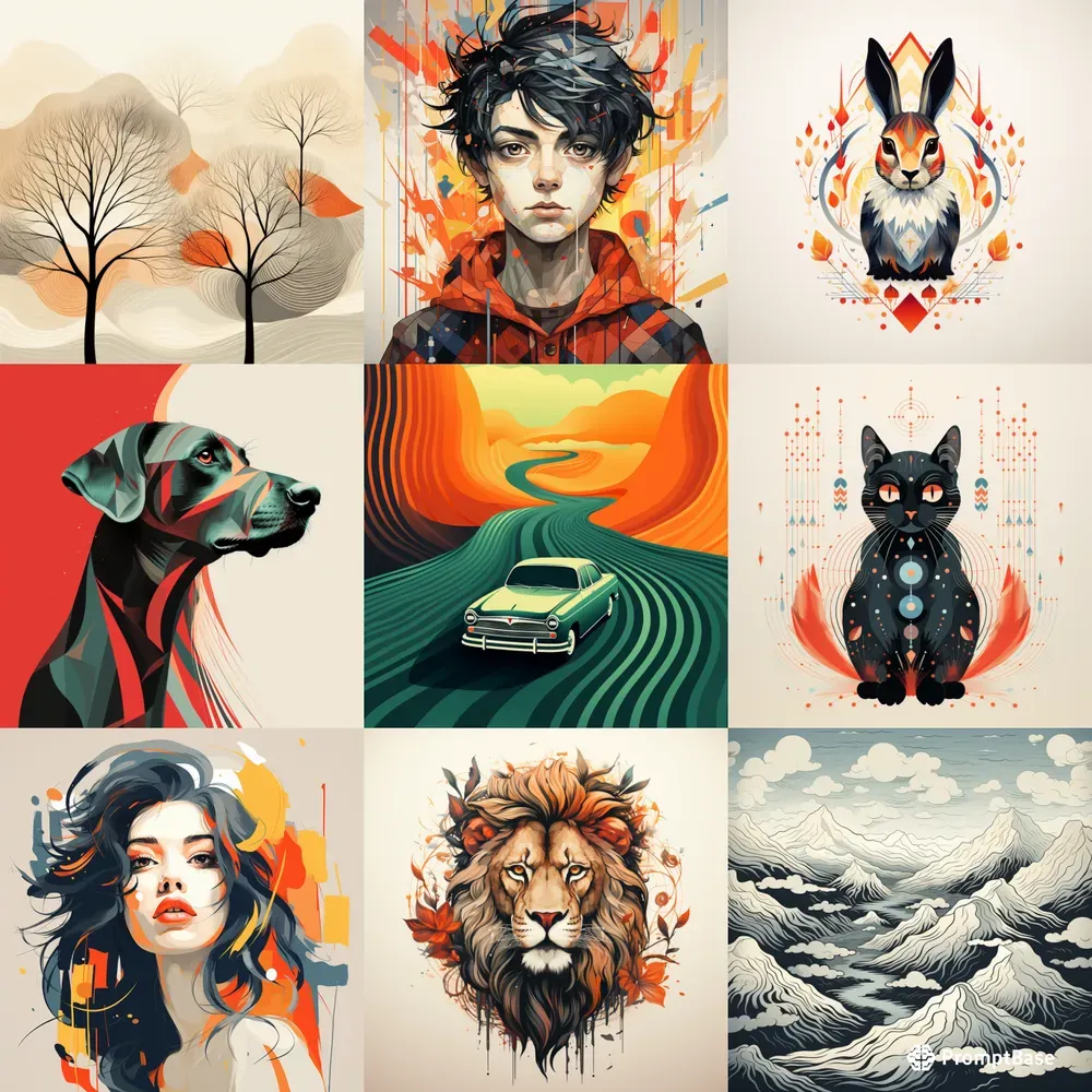 Stroke Line Art Midjourney Prompt | PromptBase