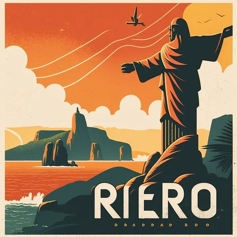 Vintage Travel Poster Illustrations Midjourney Prompt | PromptBase