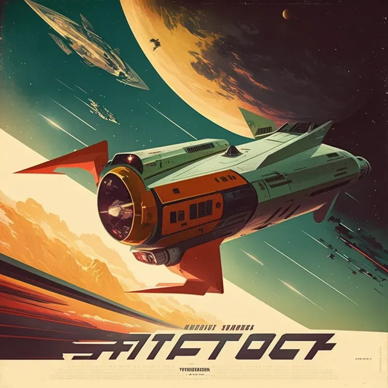 Retro Sci-fi Posters Midjourney Prompt | PromptBase