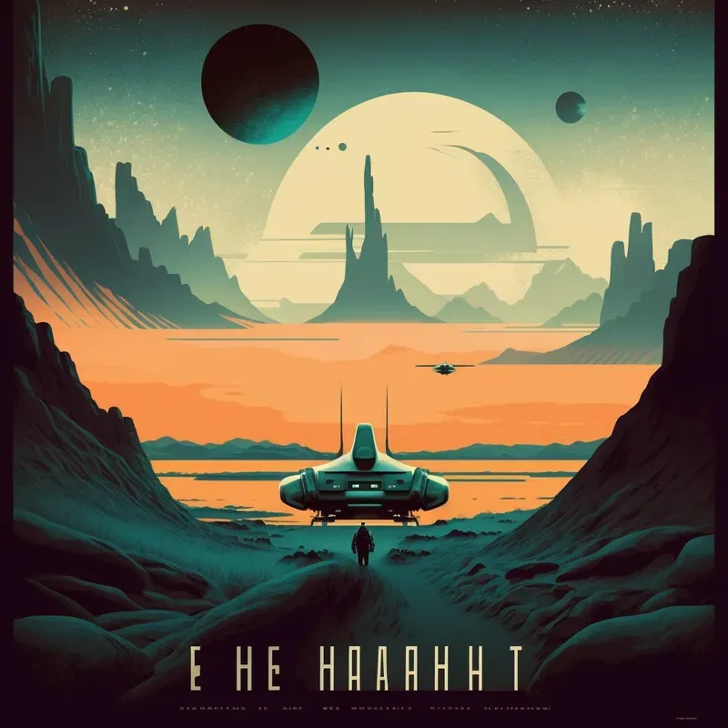 Retro Sci-fi Posters Midjourney Prompt | PromptBase