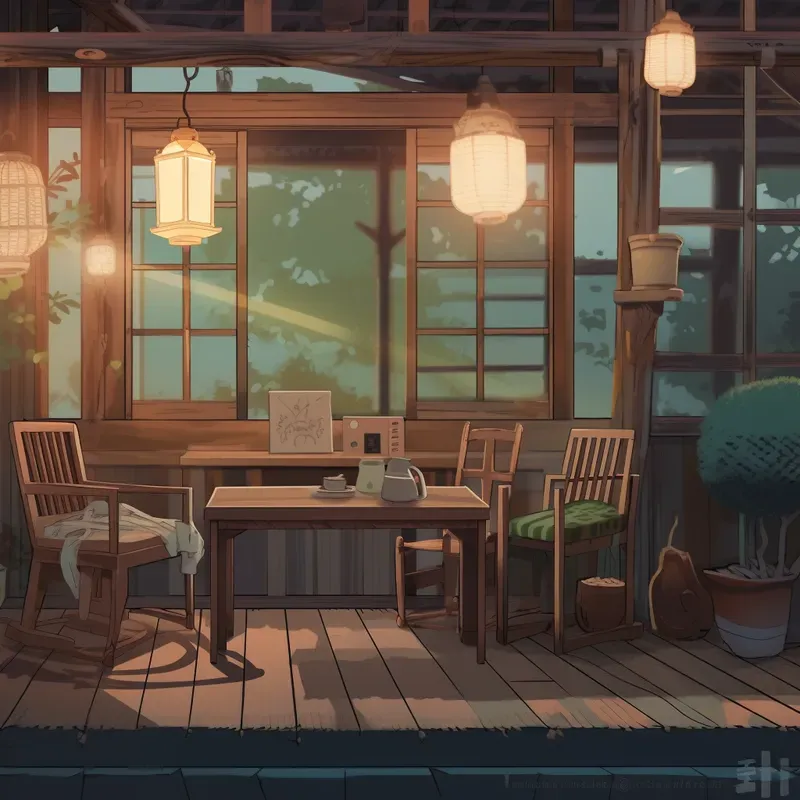 Cozy Japanese Animation Backgrounds Midjourney Prompt | PromptBase