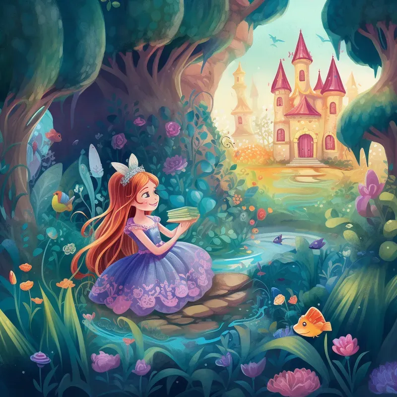 Whimsical Childrens Book Illustrations Midjourney Prompt | PromptBase