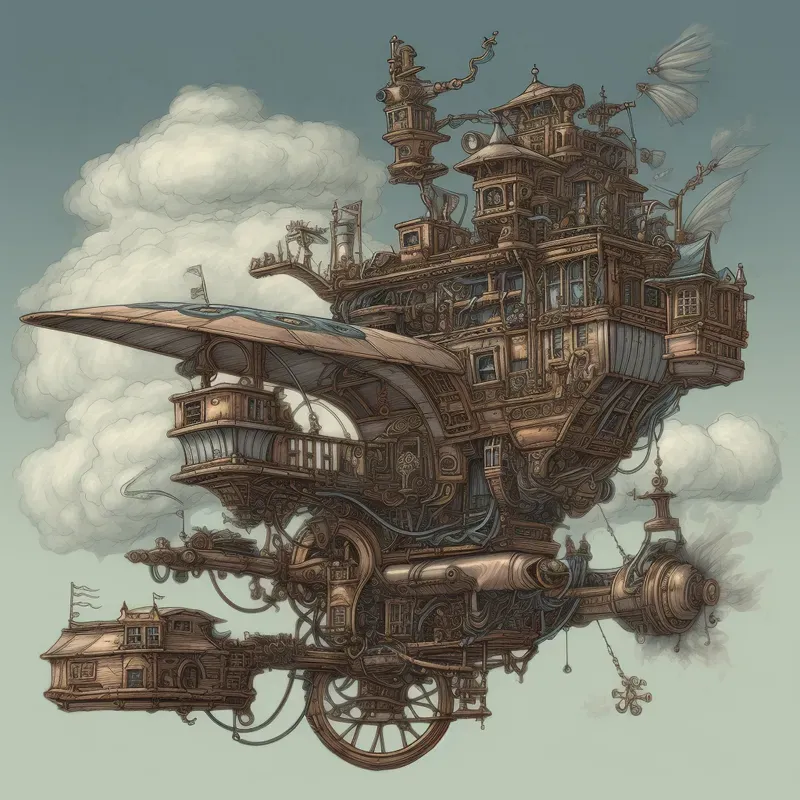 Magical Steampunk Inventions Midjourney Prompt | PromptBase