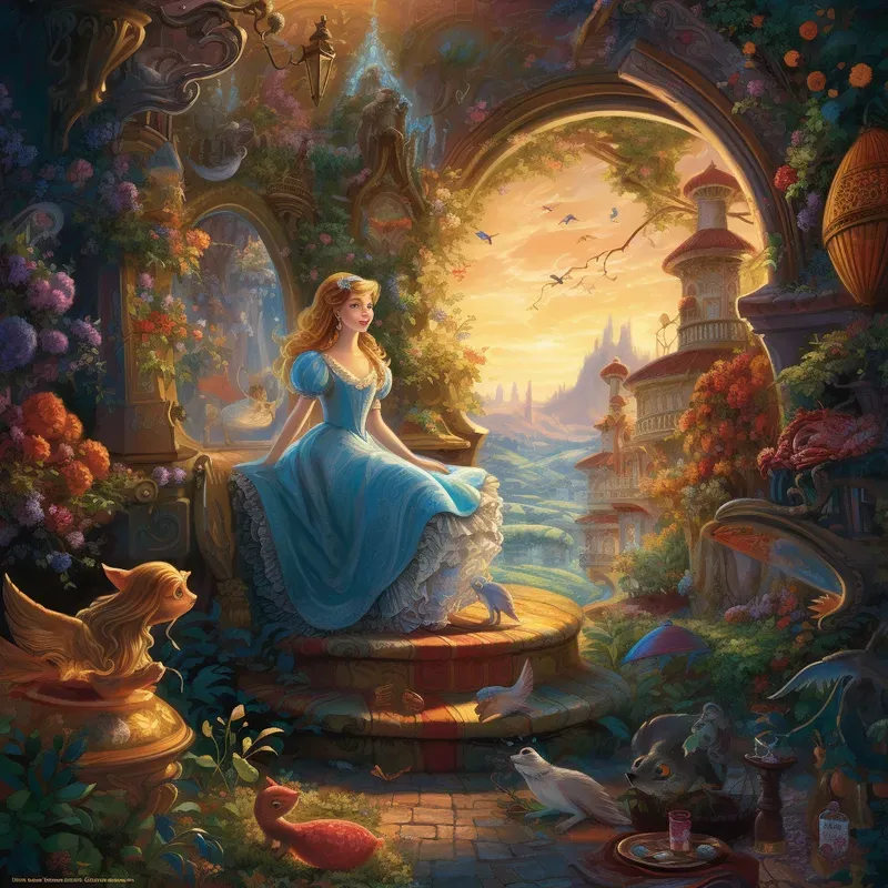 Classic Fairy Tale Illustrations Midjourney Prompt | PromptBase