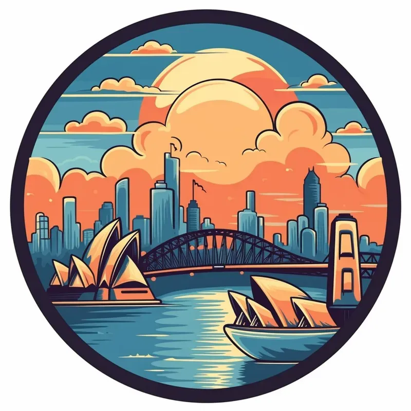 Nostalgic Cityscape Sticker Collections Midjourney Prompt | PromptBase