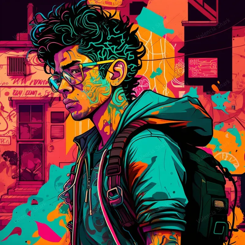 Graffiti-style Portraits Midjourney Prompt | PromptBase