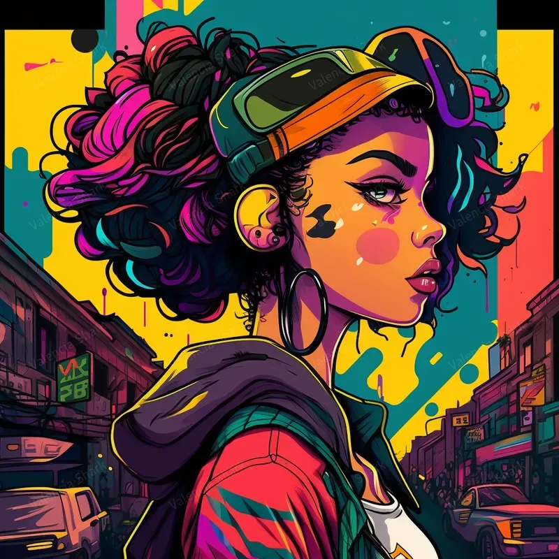 Graffiti-style Portraits Midjourney Prompt | PromptBase