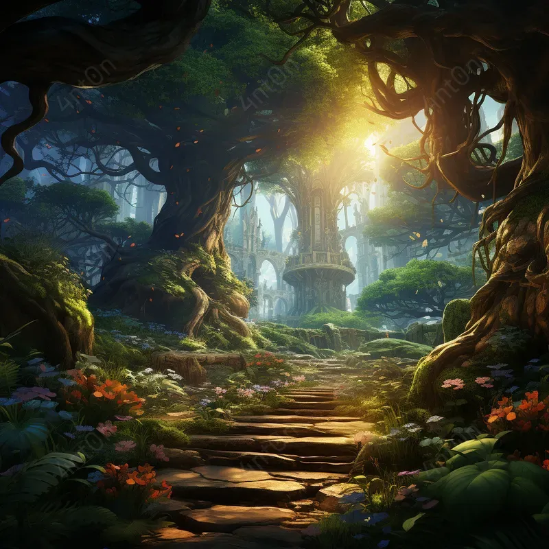 Fantasy Game Environments Midjourney Prompt | PromptBase