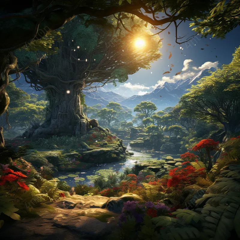Fantasy Game Environments Midjourney Prompt | PromptBase