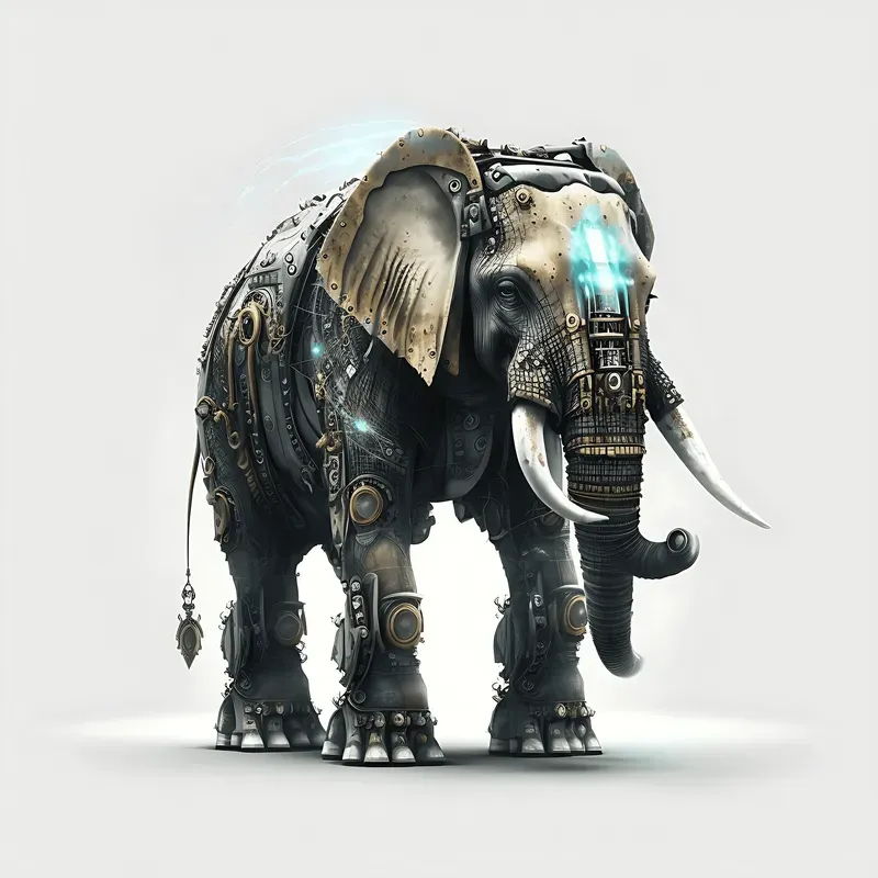 Futuristic Cyborg Animals Midjourney Prompt | PromptBase