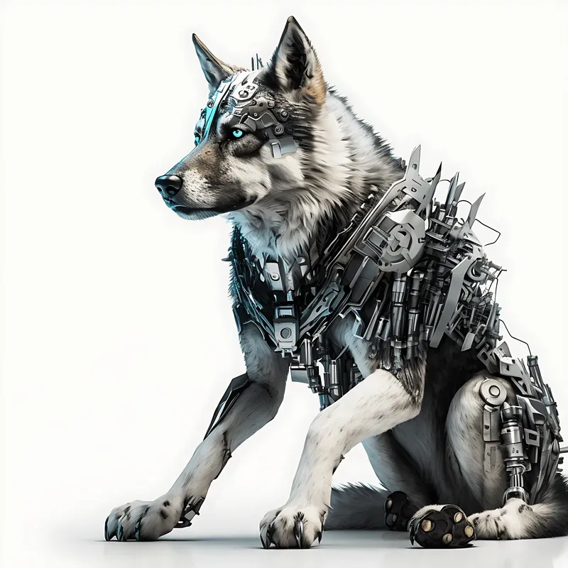 Futuristic Cyborg Animals Midjourney Prompt | PromptBase
