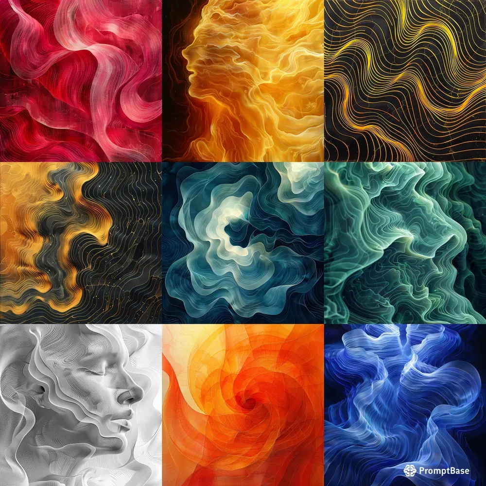 Abstract Line Drawings Midjourney Prompt | PromptBase